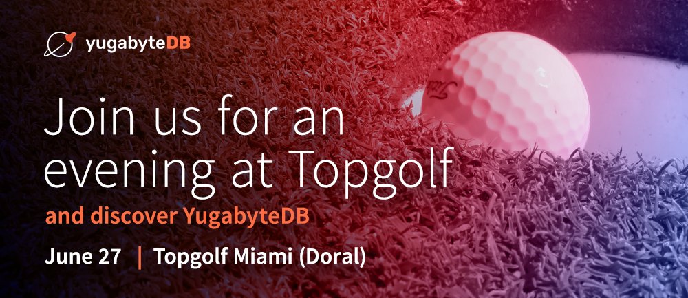 YugabyteDB on Twitter: "We are hosting dinner, drinks & friendly ...