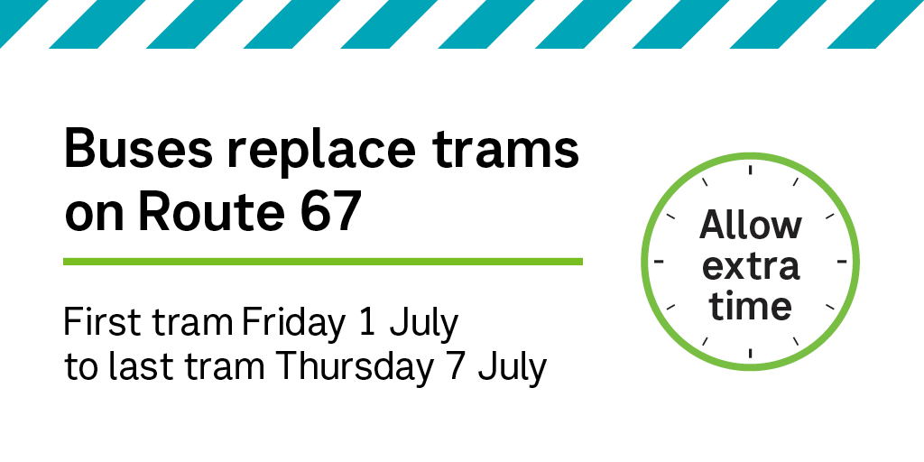 PTV on Twitter: "RT @yarratrams: From Friday 1 July to Thursday 7 July, buses partially replace ...