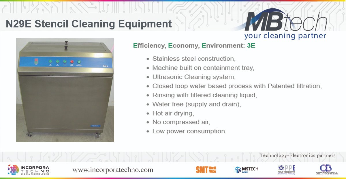 SMT WorldWide on Twitter: "#SMTAmerica N29E Stencil Cleaning Equipment by #MBTech Your Cleaning ...