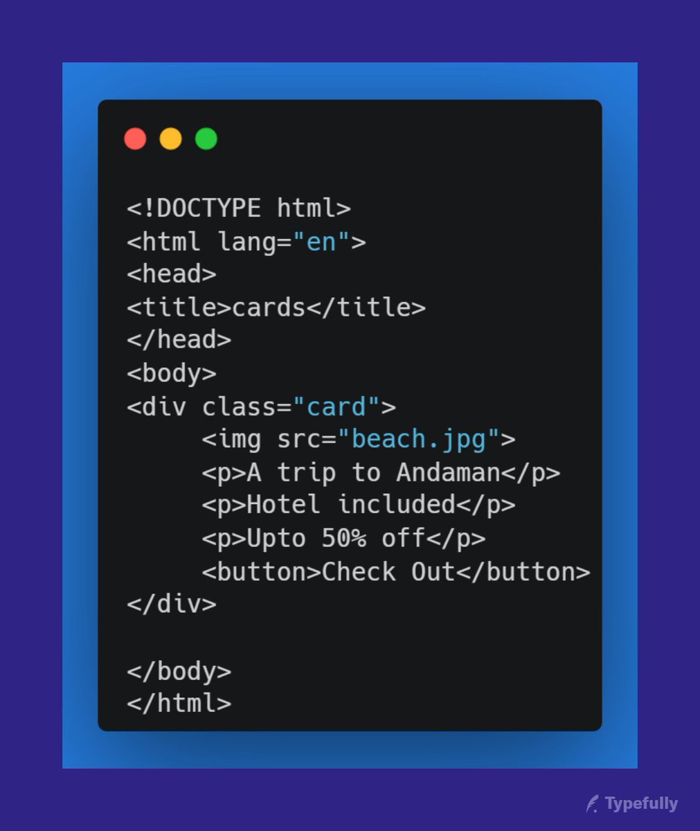 Lets create a simple Card using HTML and CSS - المسلسل من Sajid ...