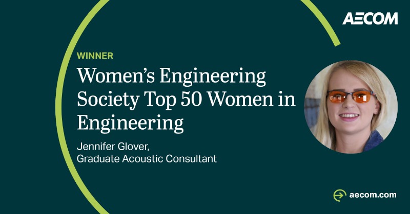 AECOM's Dr Jennifer Glover is a Top 50 Woman in Engineering