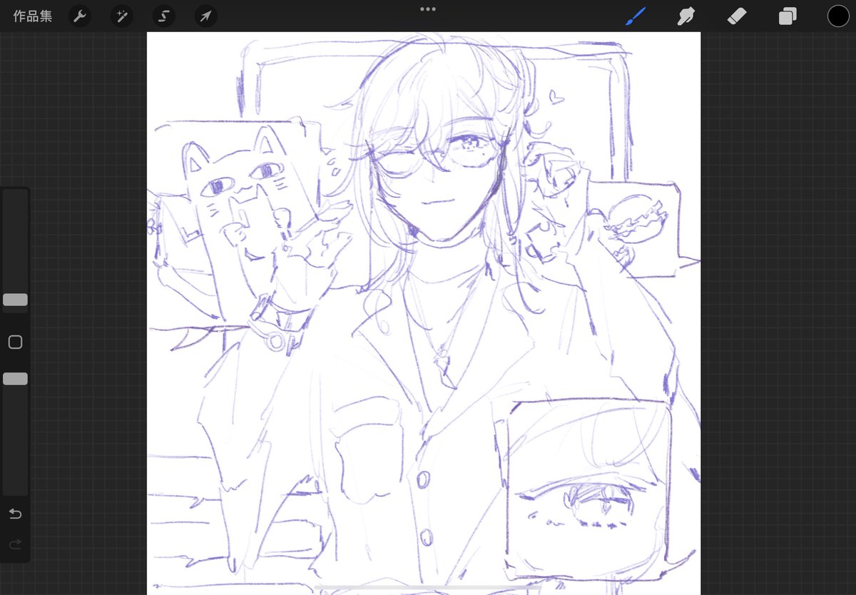 絵ブラヒム #KuzuArt #ラトアート #selly #さ絵ぐさ #CCWIN 色々あったでも、今日の試合面白か」3AMの漫画