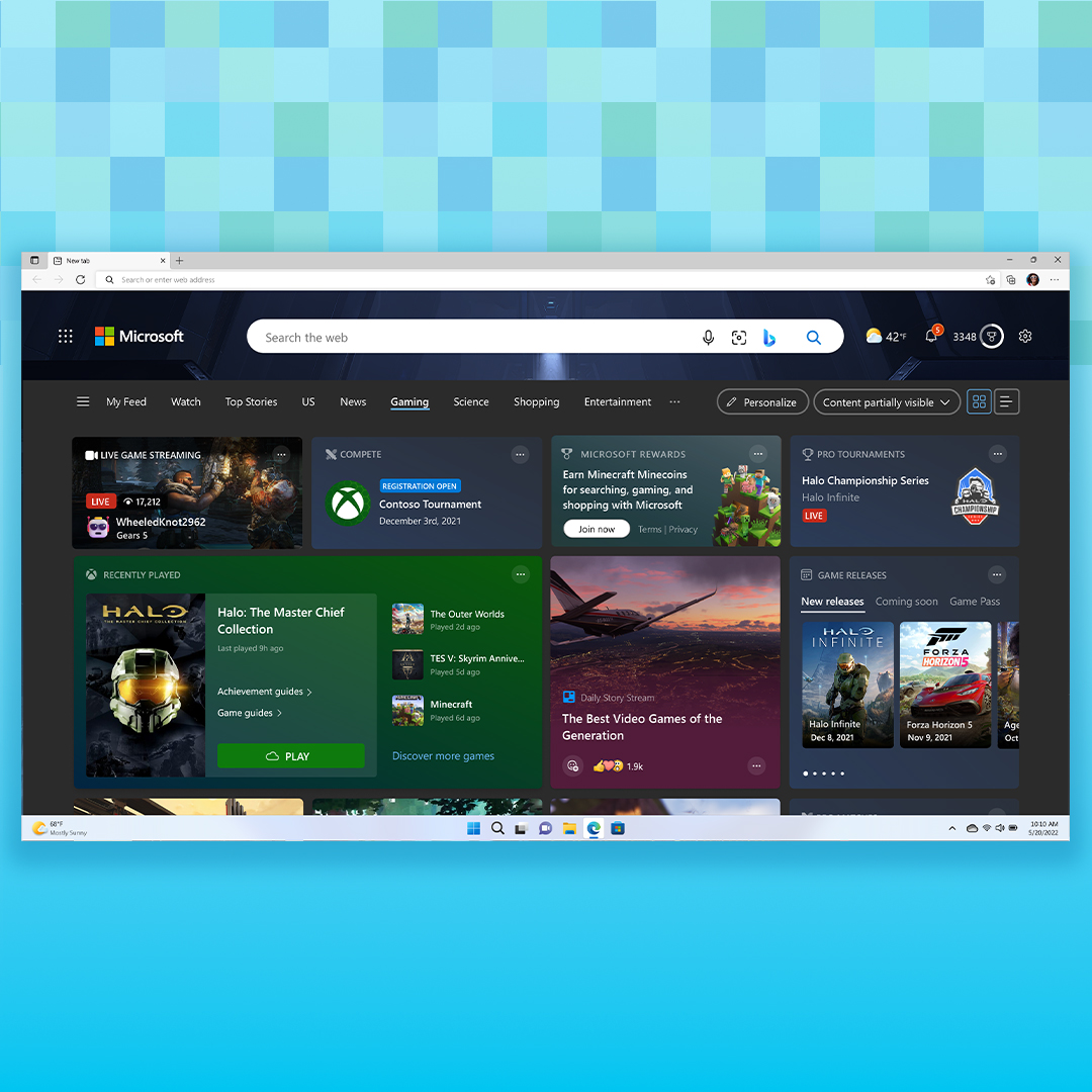 Microsoft Edge on Twitter: "Imagine if your favorite gaming news and highlights were always a ...