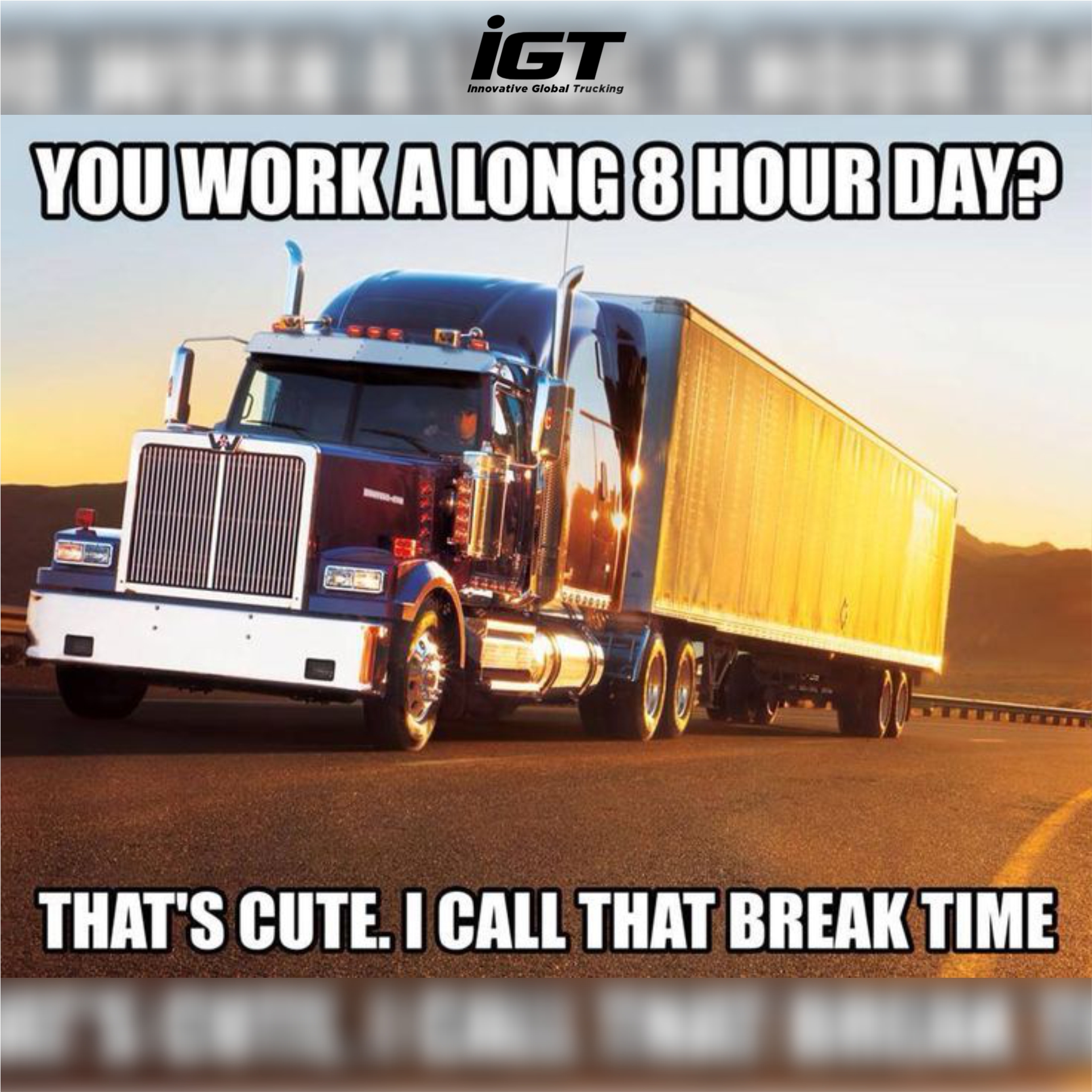 Semi Truck Driver Meme