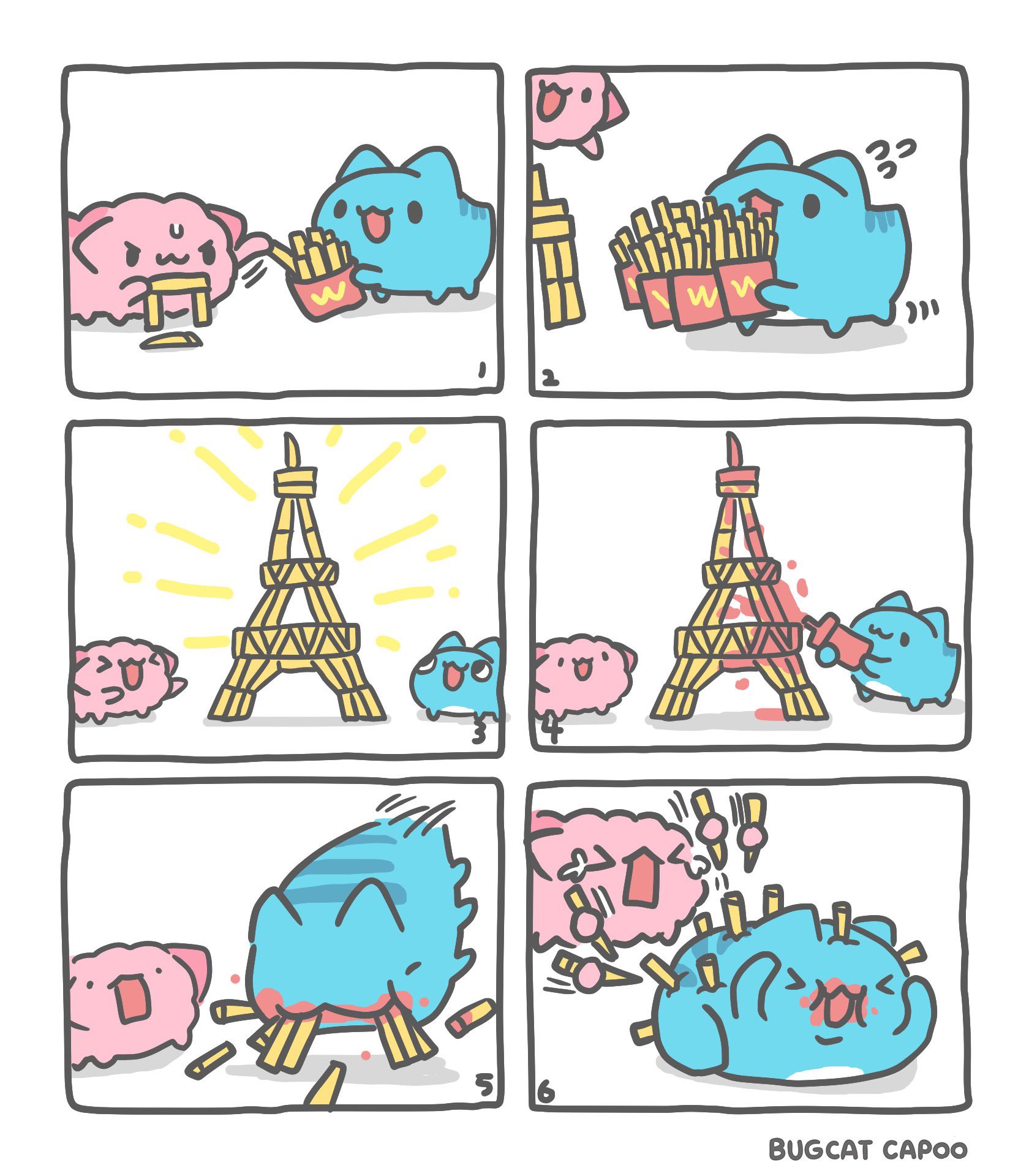 Bugcat Capoo on Twitter: "薯條塔 https://t.co/Hz0Rk7pIFK" / Twitter