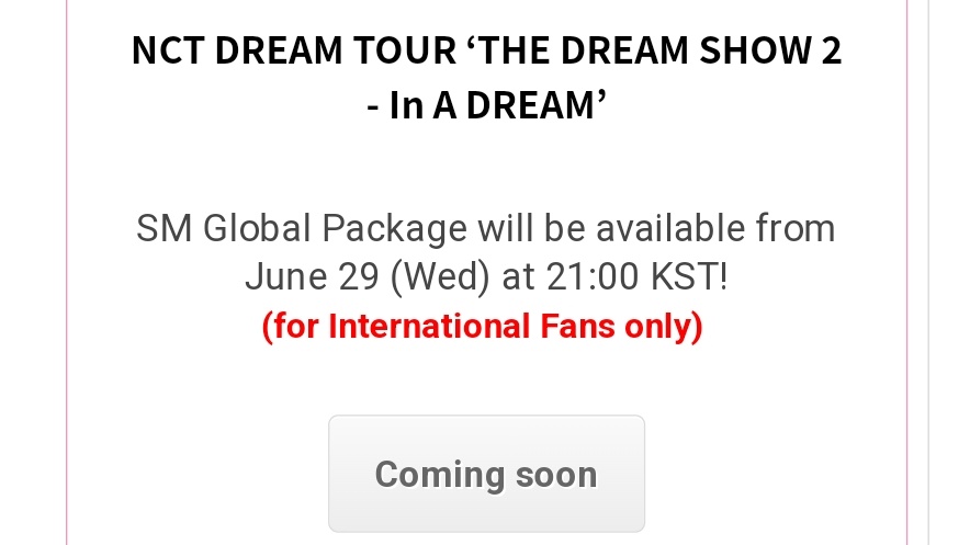 NCT DREAM CENTER on Twitter: "TDS2 SM GLOBAL PACKAGE https://t.co/s3Br2AkIAy https://t.co ...