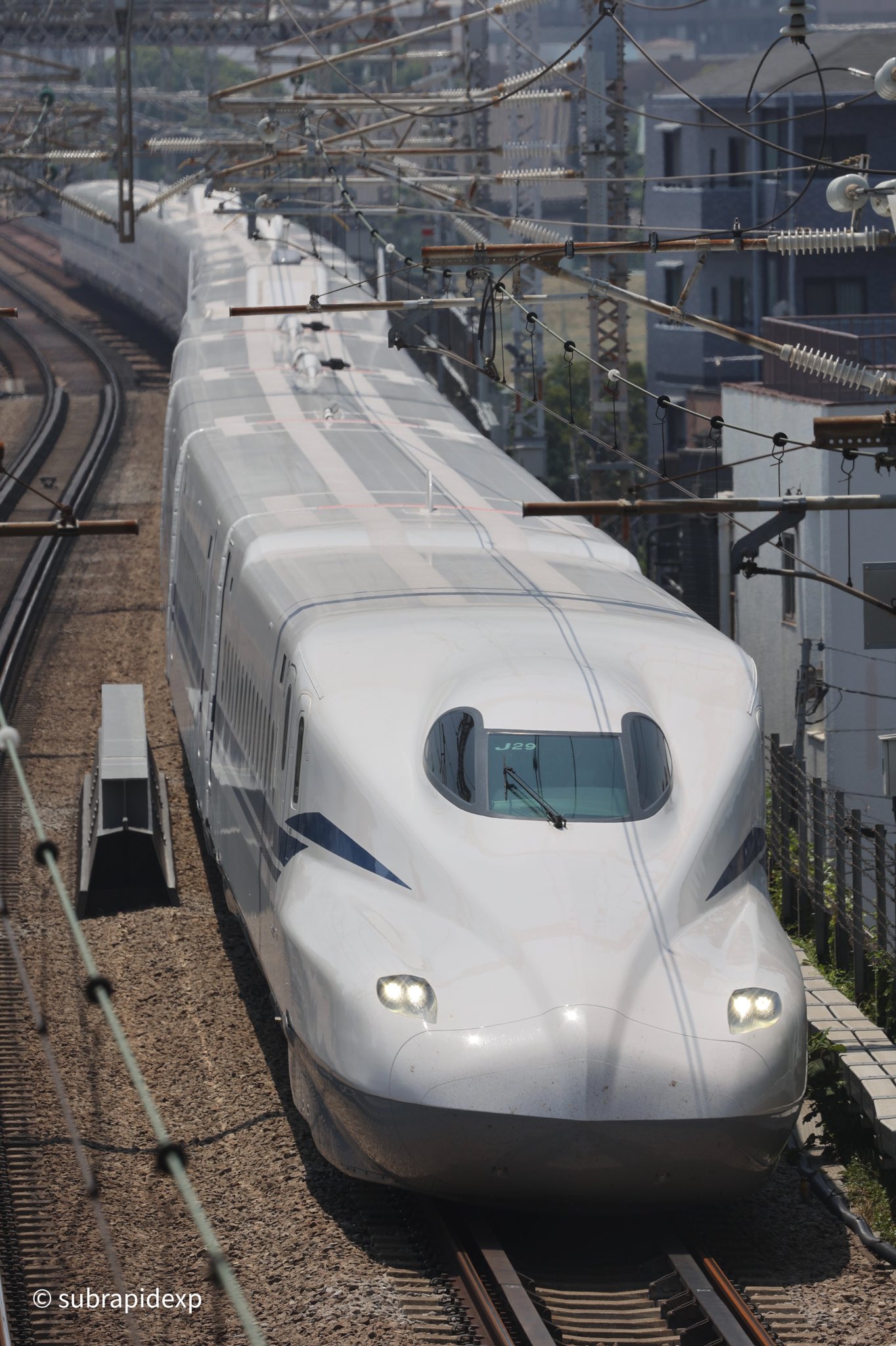 区間快速-SUB. RAPID EXP. on Twitter: "2022.6.28 N700S J29編成試運転 7126Aスジにて定刻通過 https://t.co/A0nXDXCHk1 ...
