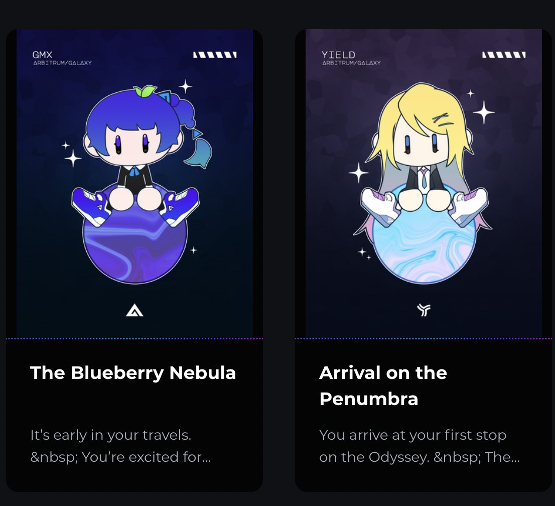 At 13:00 EST today the second week of Arbitrum Odyssey will kick off🚀 ...