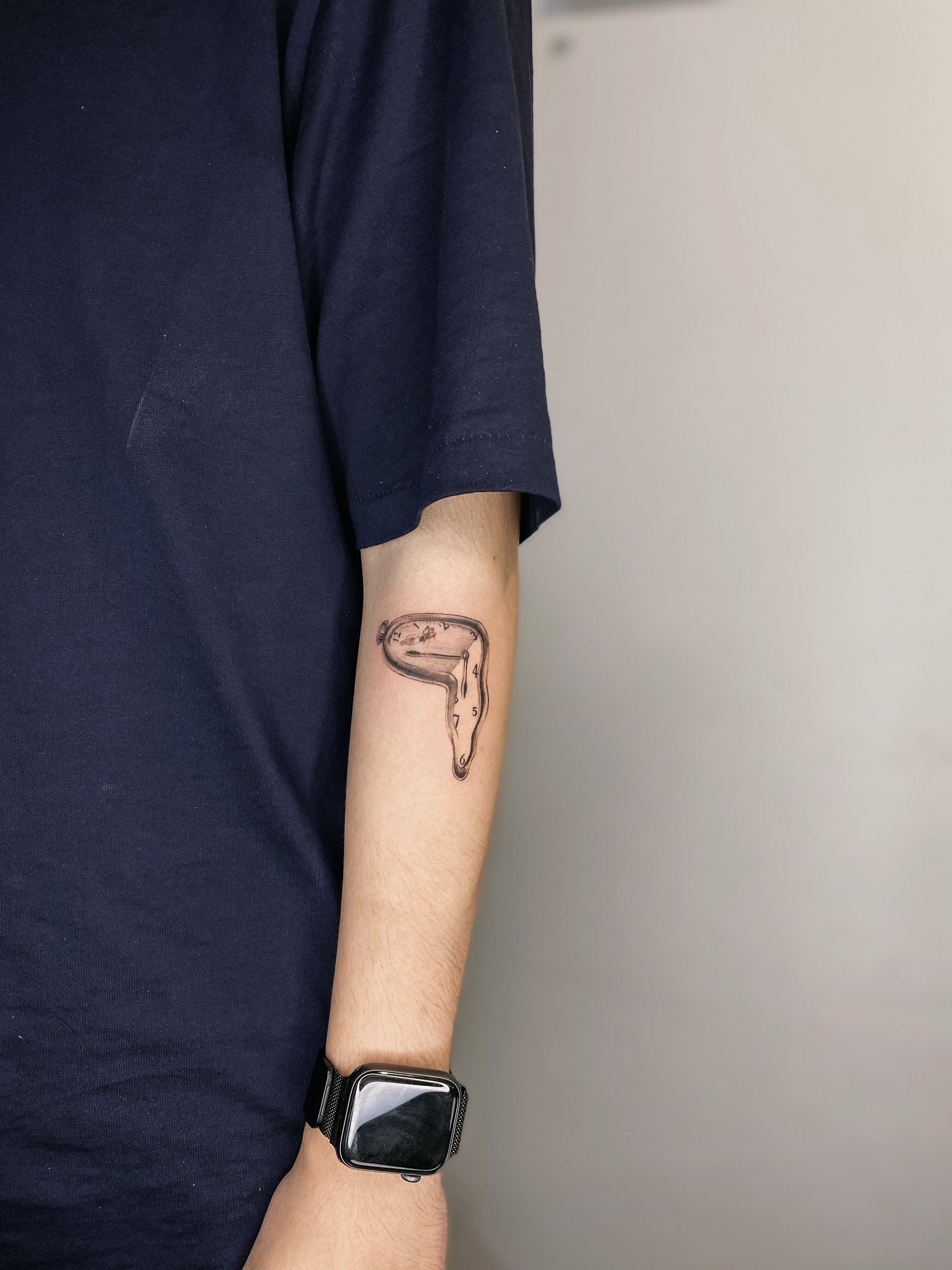 Dali Clock Tattoo Tattoo People Beautiful Surrealist Clock From