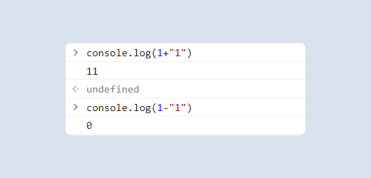 In JavaScript, 1 + "1" → 11 But, 1 - "1" → 0 Here is why 🧵 - المسلسل من ...