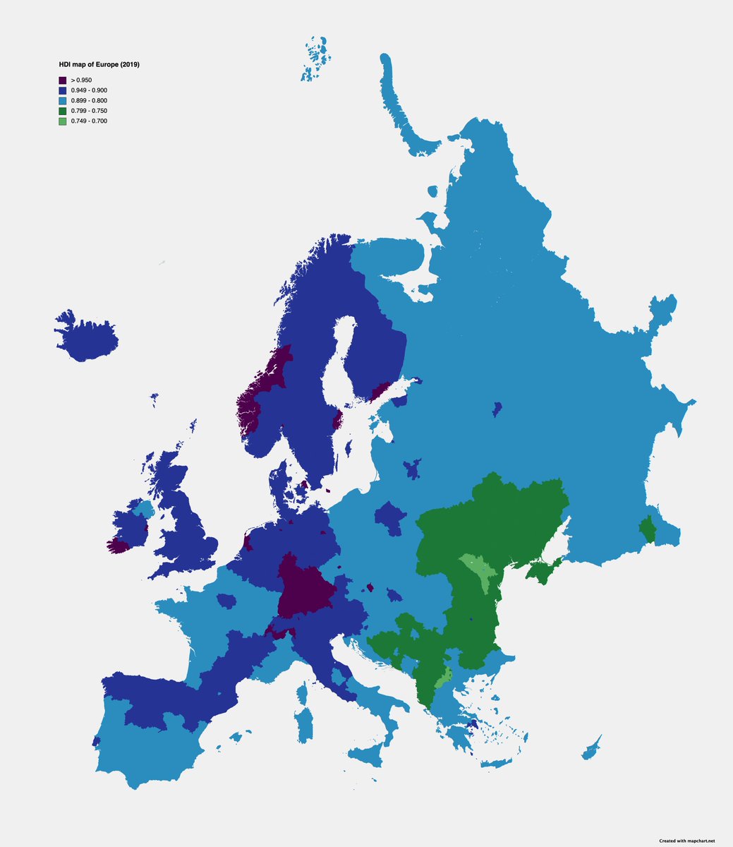 Human Development Index map of the Indian Subcontinent (2019) - Thread ...