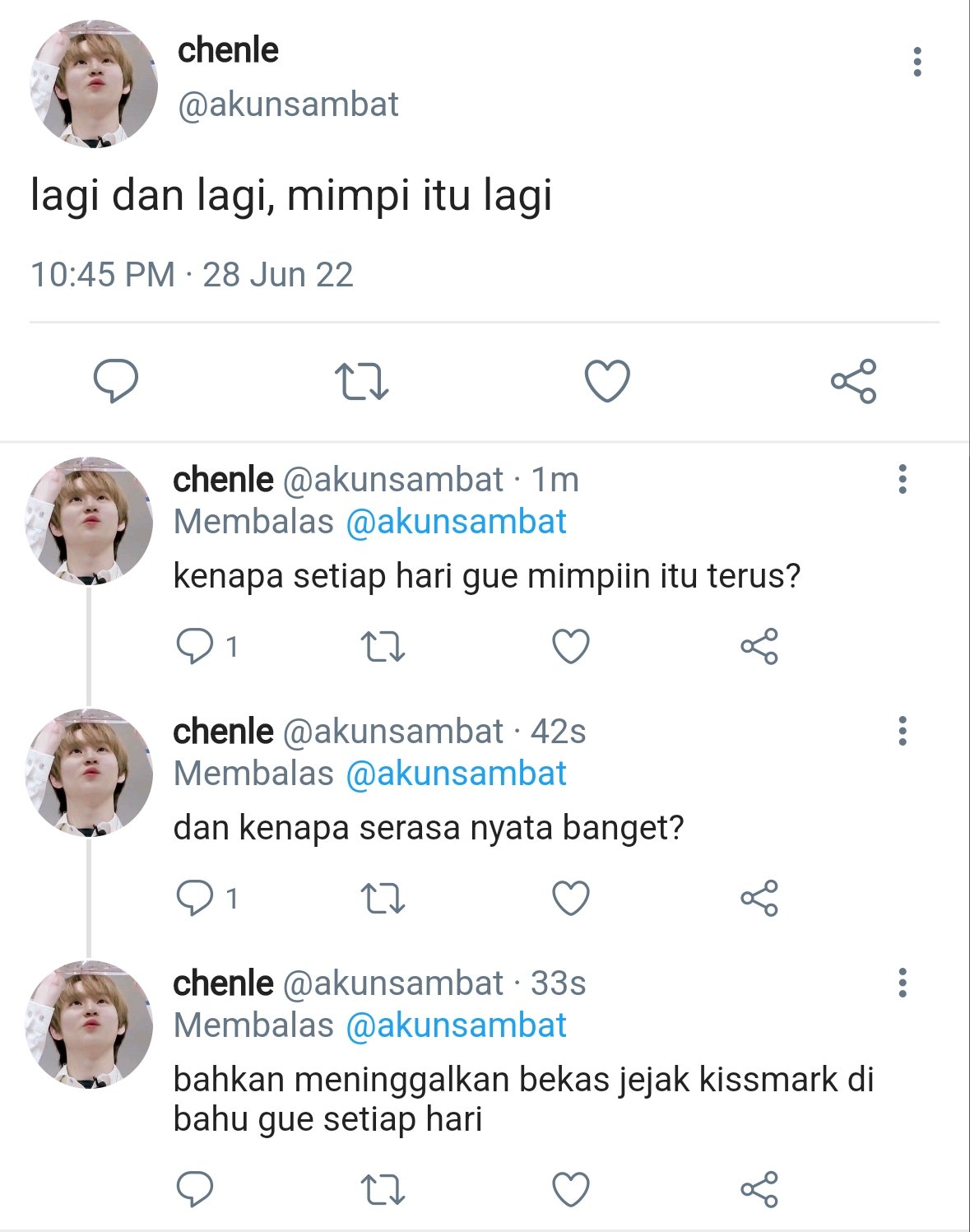 ean ★ on Twitter: "jichen / chenji one tweet au! strange dreams cw // Nsfw 🔞, harshword https ...