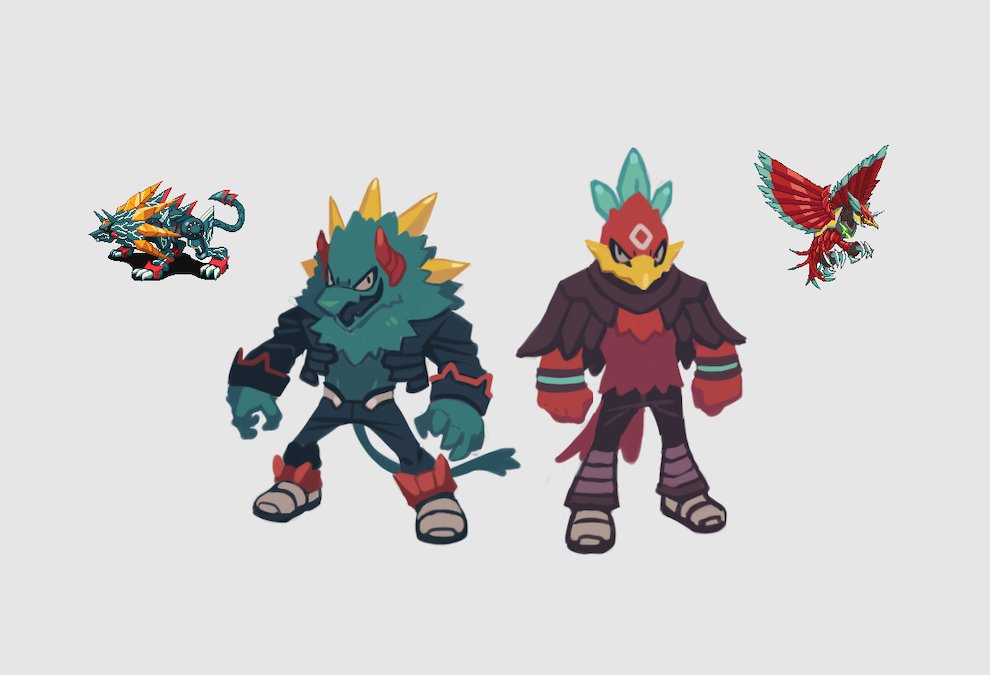 「Two beasts. 」|Jelly🐟のイラスト