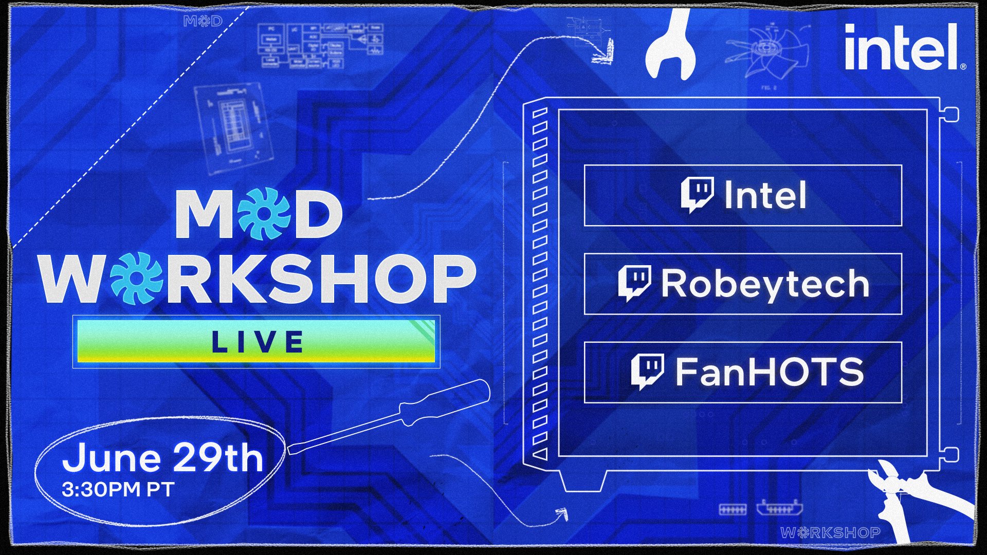Intel Gaming on Twitter: "Mount up! #ModWorkshop returns in 24 hours with @robeytech & @fanhots ...