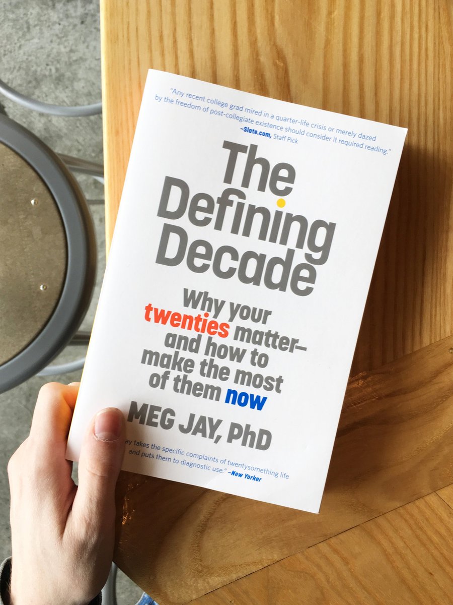 15 Lessons From "The Defining Decade"👇 1⃣ Your twenties matter. 80% of ...