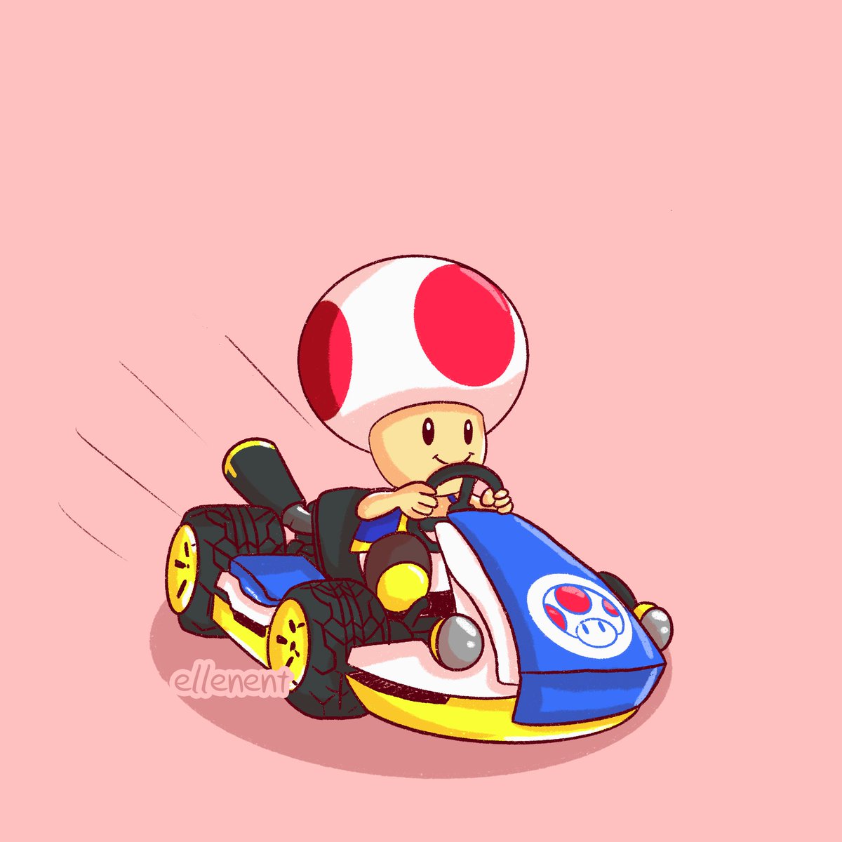 Pink Toad Mario