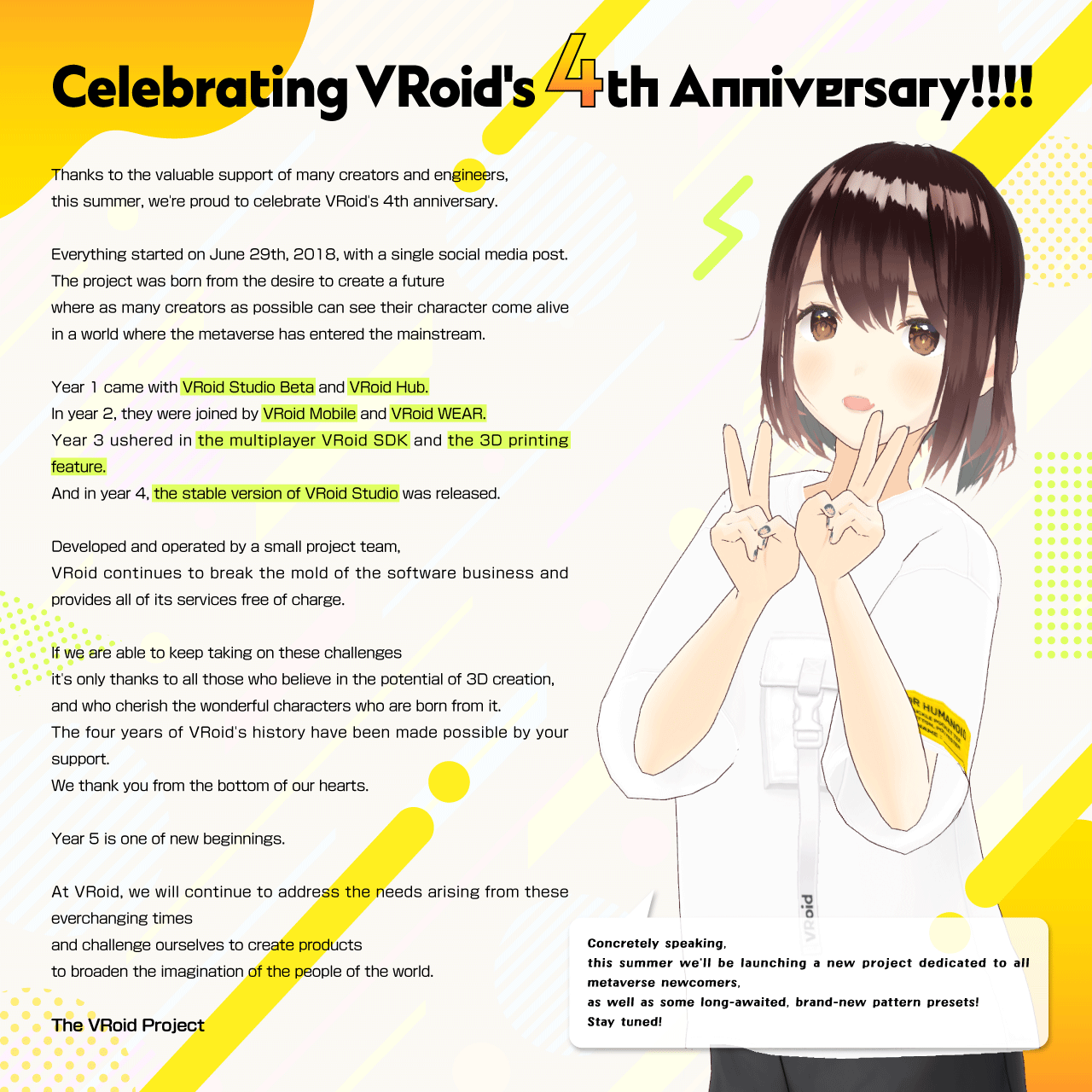 Official VRoid on Twitter: "Celebrating VRoid's 4th Anniversary!! #VRoid https://t.co/CPSTAZp0wi ...
