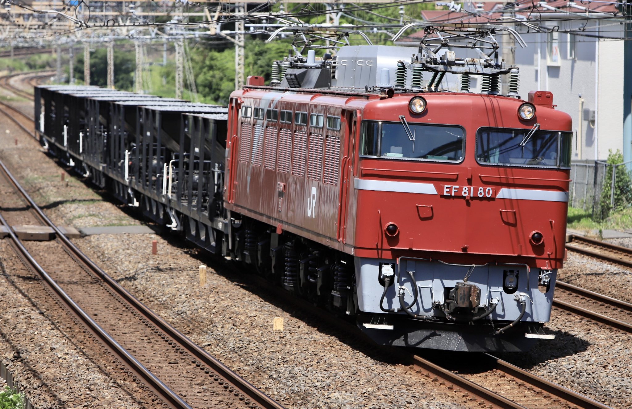 北鉄⭐️⭐️⭐️ on Twitter: "2022.06.29 6332レ 水戸工臨 EF81 80＋ホキ800形8B #EF8180 暑かったしパーマルだったので近場で😅 https ...