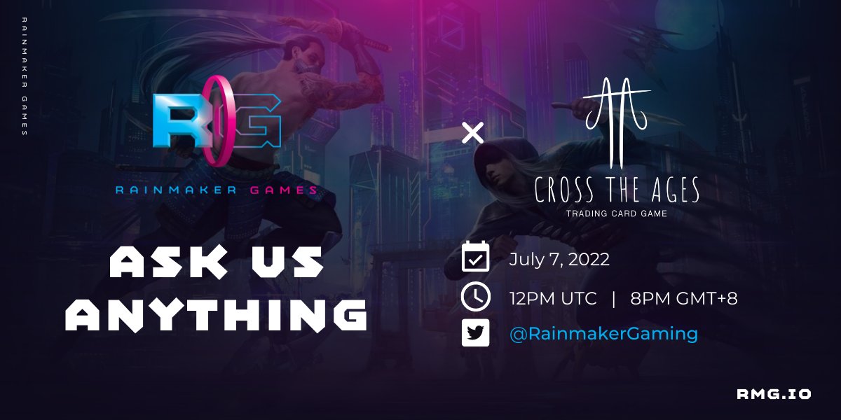 Rainmaker Games on Twitter: "Rainmakers, we have an AMA with Cross the Ages July 7th, 12 pm UTC ...
