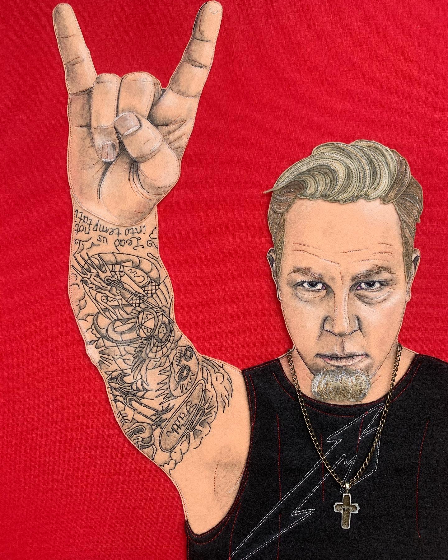 James Hetfield Faith Tattoo 24 James Hetfield's Tattoos Ideas | James