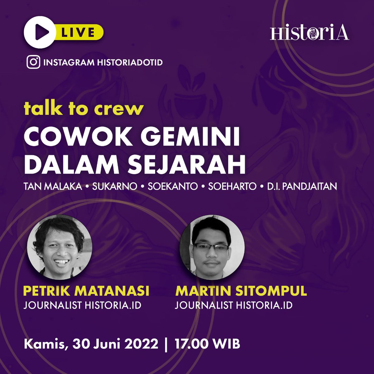 Historia.id on Twitter: "Seperti apa kehidupan masa muda lima tokoh ...
