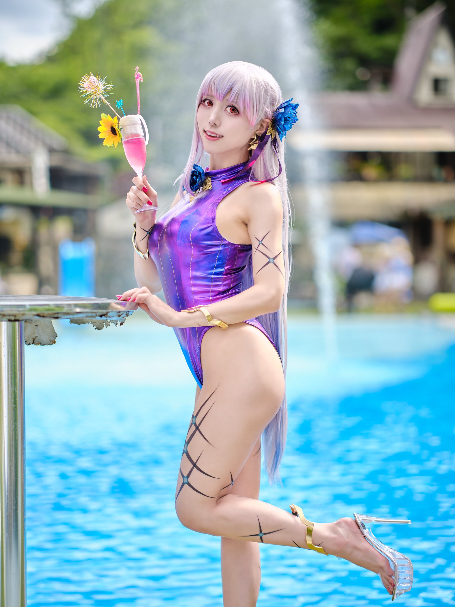 はちや on Twitter: "[cos] Fate/Grand Order カーマ（競泳水着風） photo @nnankyoku #hachi_cos https://t.co ...