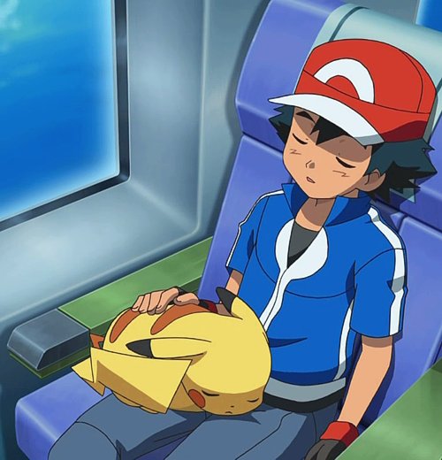 Ash Ketchum Sleeping