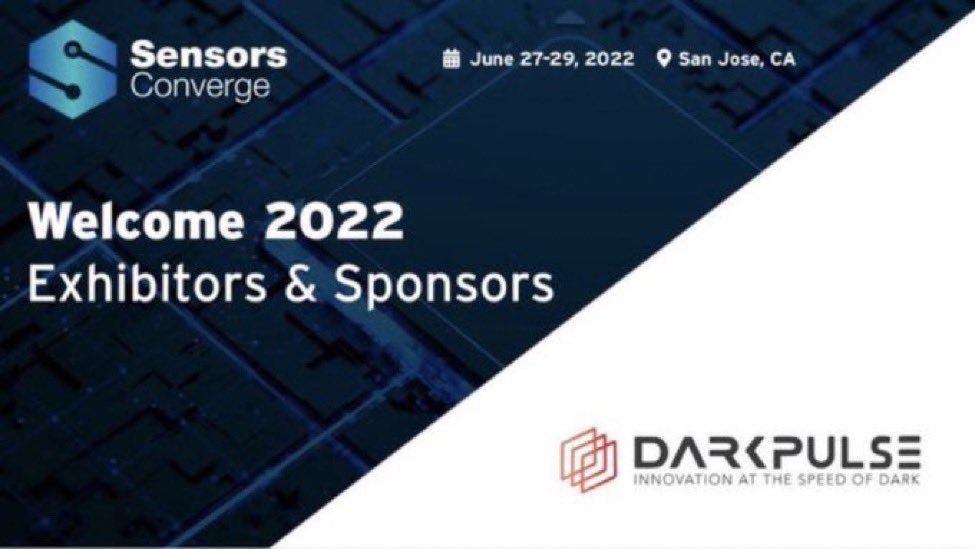 DarkPulse on Twitter: "The team is excited for day 2 @SensorsConverge - DM us your name and ...