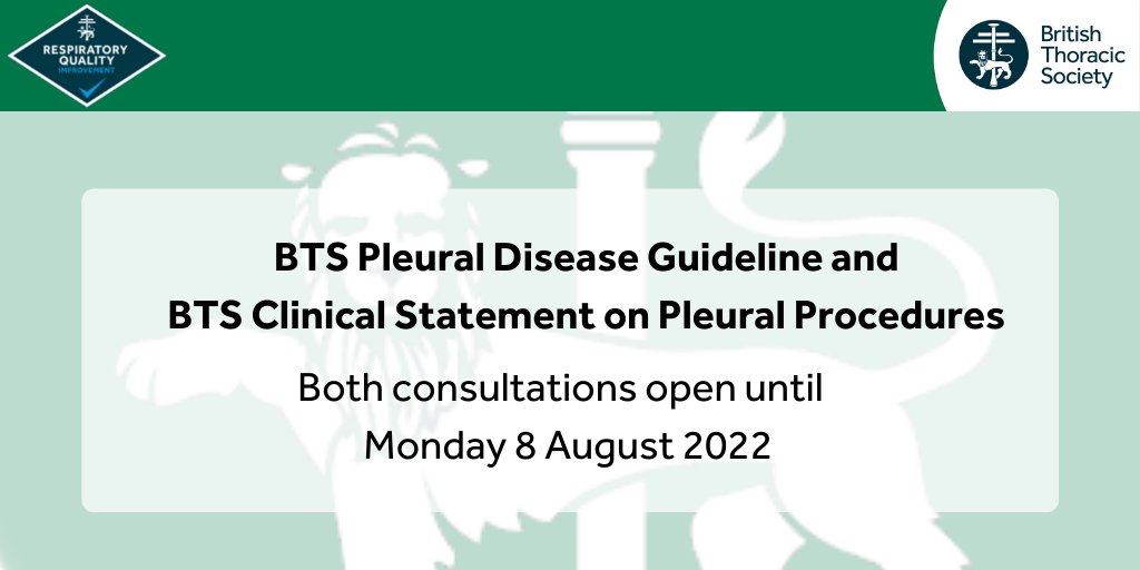 British Thoracic Society (BTS) on Twitter: "Our new Clinical Statement on Pleural Procedures and ...