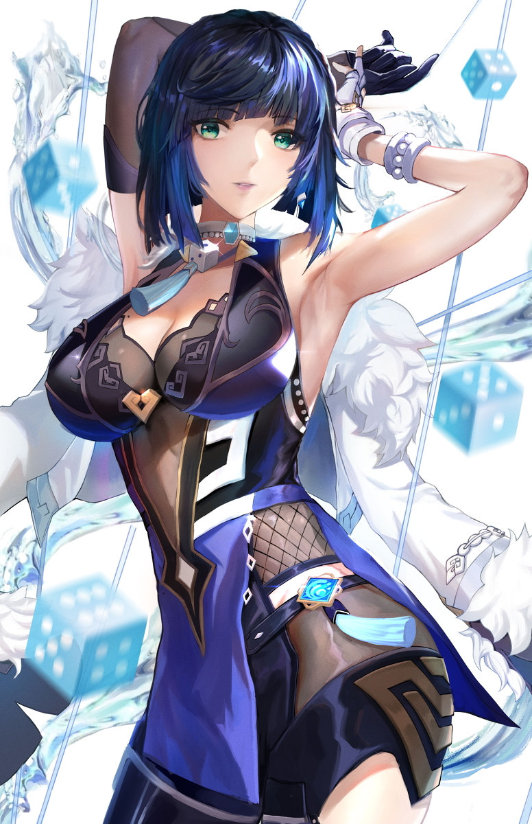 Ant 🏳️‍🌈 on Twitter: "Art Feature: Yelan, by @Aby01575616! Digital highres image (Free): https ...