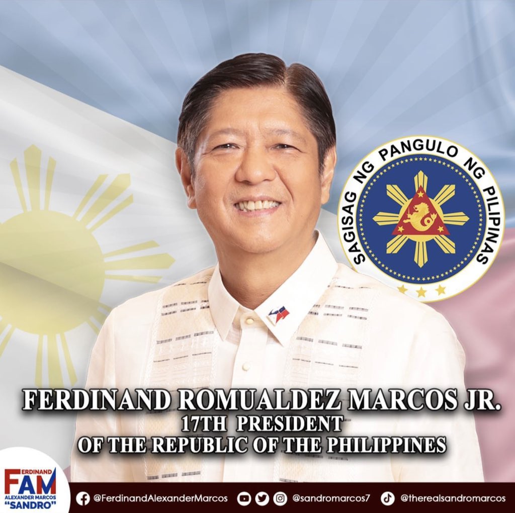17th President Ferdinand “bongbong” Marcos Inaugural 60 Off
