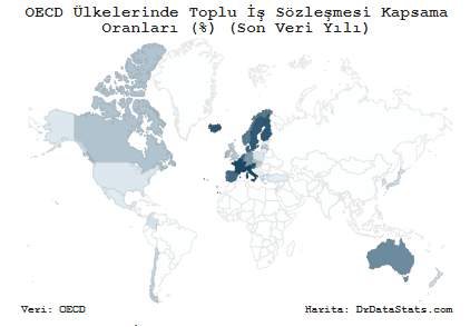 Dünya'nın Verisi on Twitter: "OECD Ülkelerinde Toplu İş Sözleşmesi Kapsama Oranları (%) OECD: 32 ...