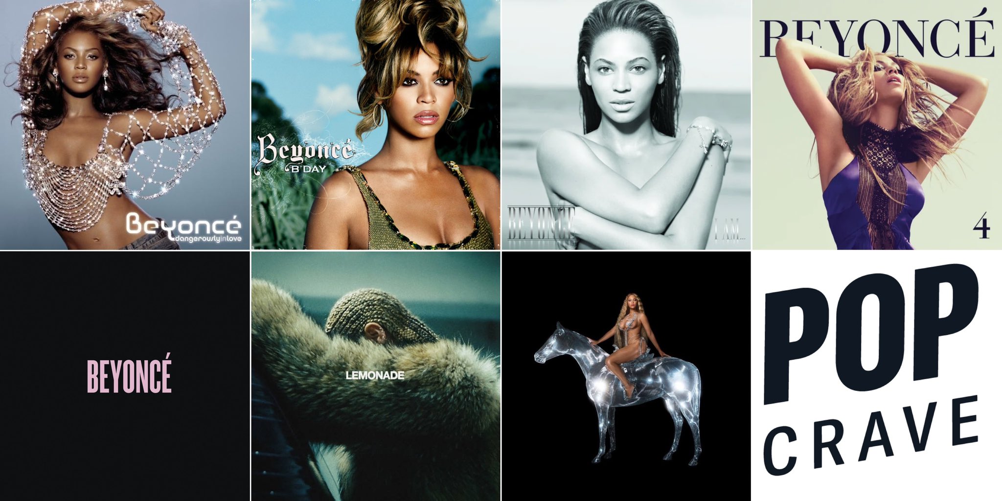 Beyonce Album Covers In Order