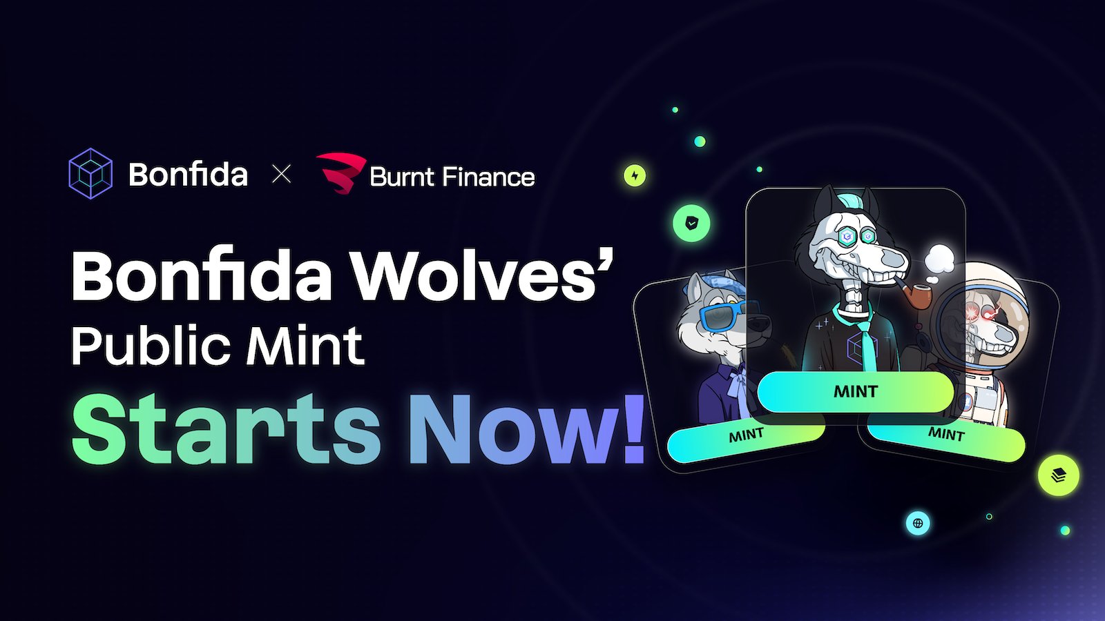 Bonfida | MINT 1PM UTC (9AM EST) on Twitter: "IT'S MINTING TIME! 🚀 Get your #BonfidaWolves on ...