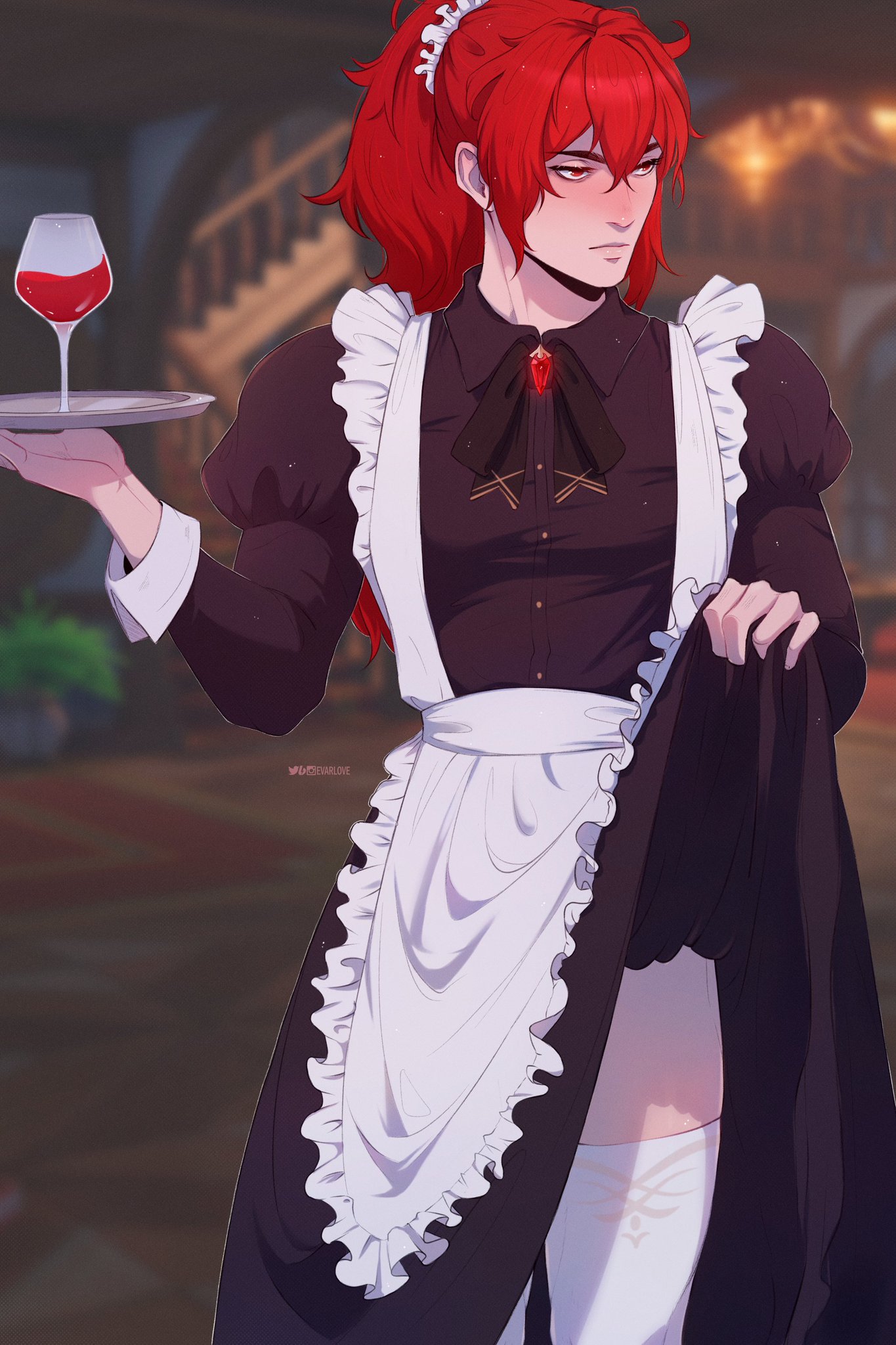 evar *。| COMMS OPEN on Twitter: "( ´ ` ).｡o♡ #Diluc https://t.co/OQoVnjOfhy" / Twitter