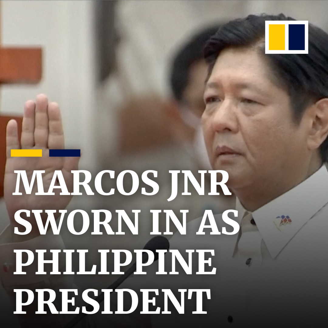 Ferdinand “bongbong” Marcos Jnr Took His Oath As The 17th President Of