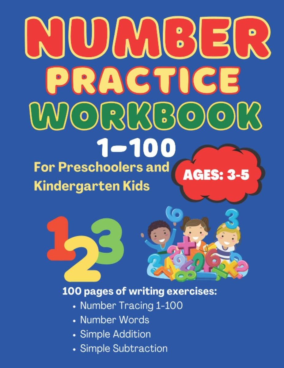 DOWNLOAD BOOKs Number Practice Workbook 1-100 For Preschoolers And ...