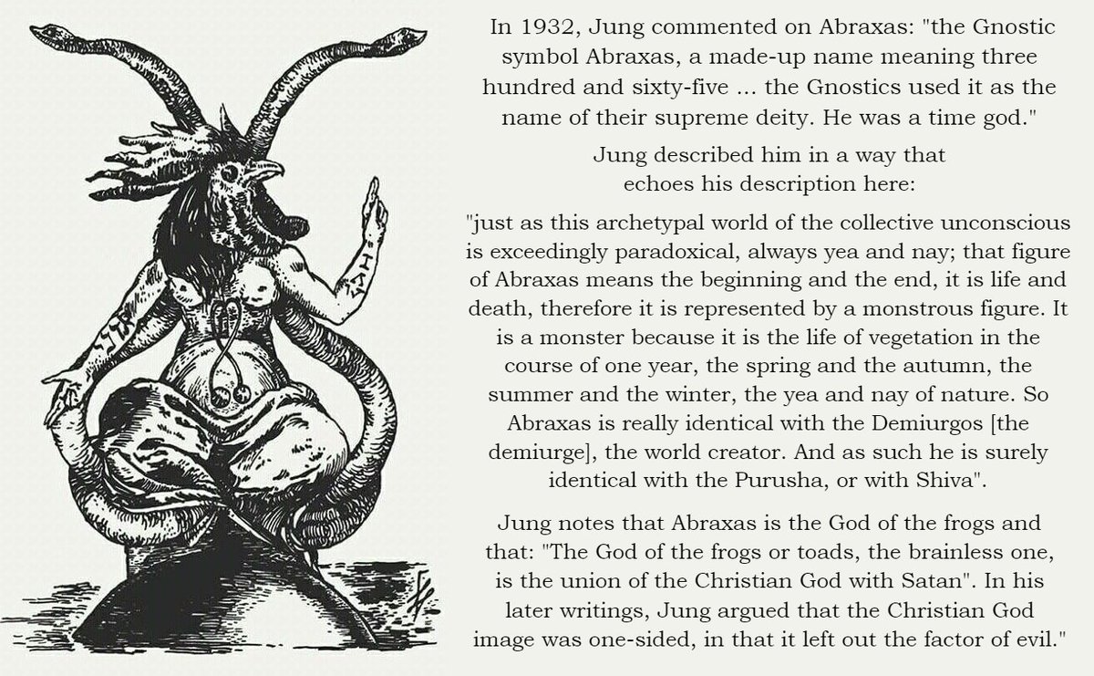 Abraxas: The Great Archon (A 🧵) "Remember, beloved devotee, the double ...