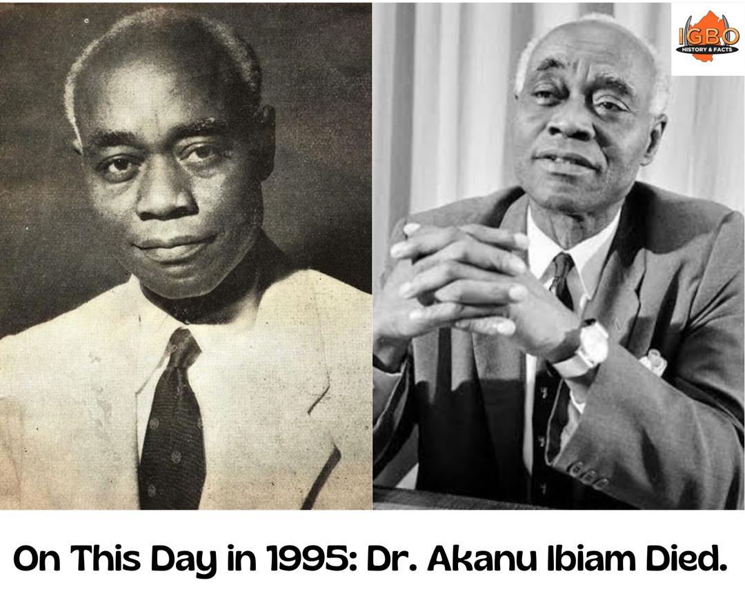 Igbo History And Facts On Twitter Rt Ifeoma Ajah1 Akanu Ibiam Died A