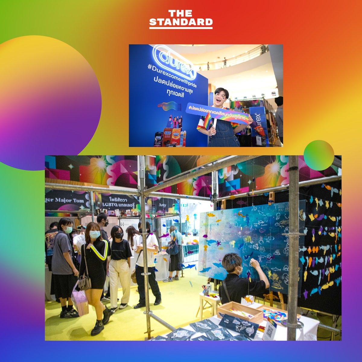 THE STANDARD on Twitter: "ประมวลภาพความสนุกทุกเฉดสีจาก ‘Bangkok Pride 2022: Rainbowtopia’ งาน ...