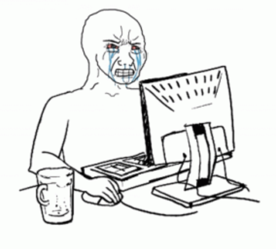 Feels Meme Crying Computer