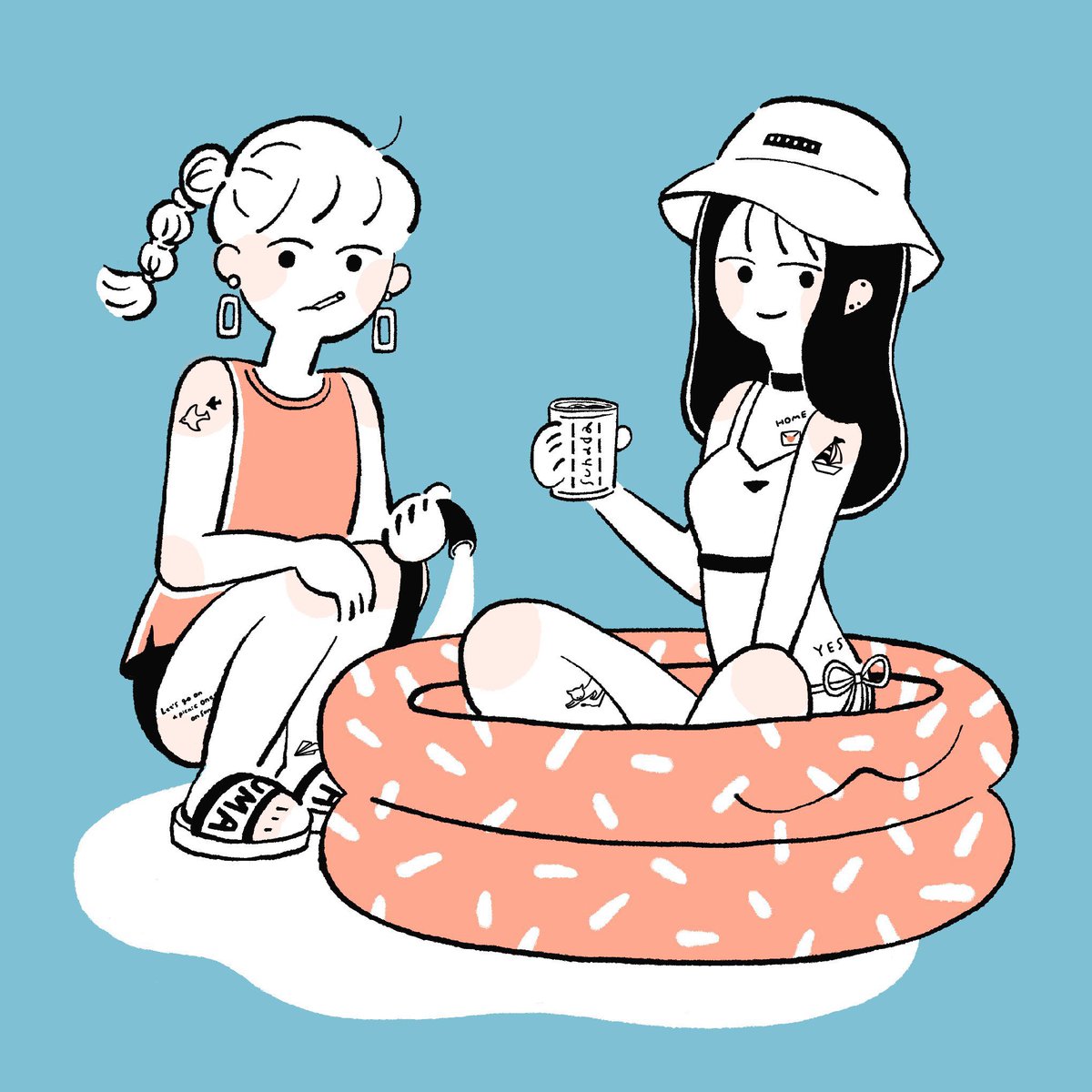 今月描いた絵を晒そう 」冨田マリー🦙COMITIA145【す17b】の漫画