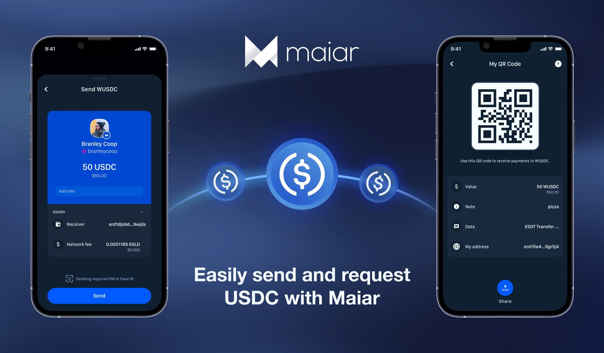 xPortal on Twitter: "Stablecoins are awesome! With USDC in Maiar, you can send & receive ...