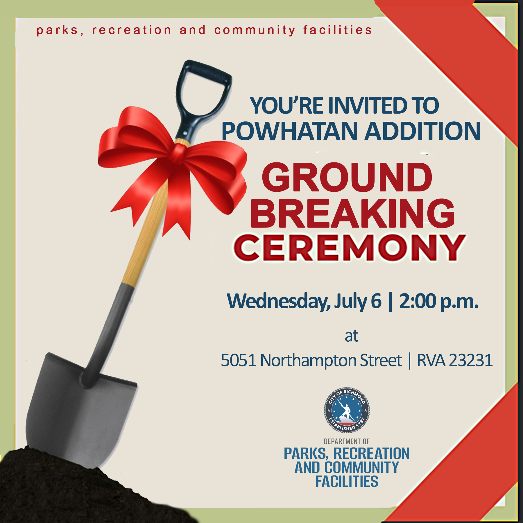 Groundbreaking Invitation Letter Ladyface Greenway Groundbreaking