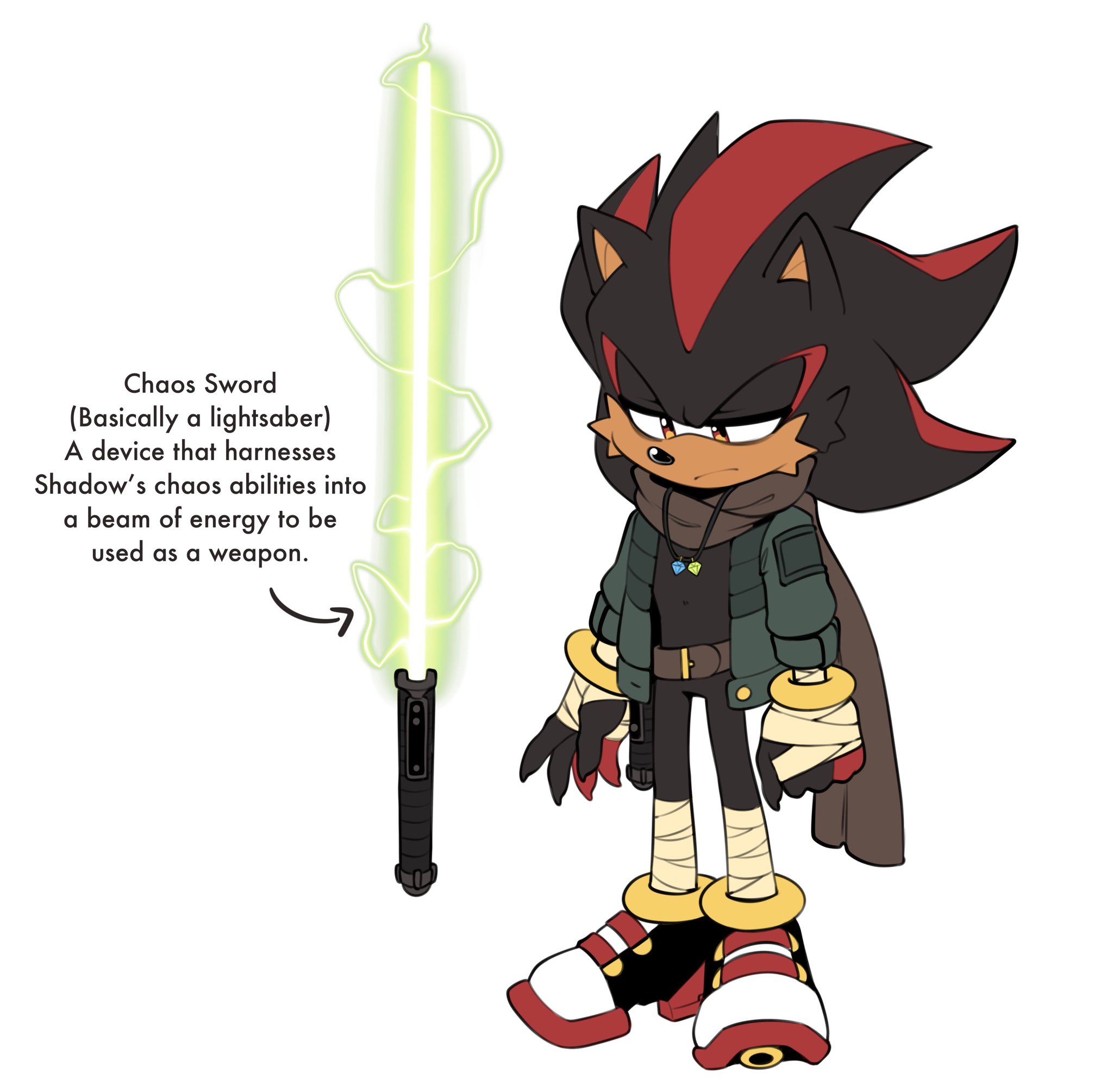 Shadow The Hedgehog With A Sword