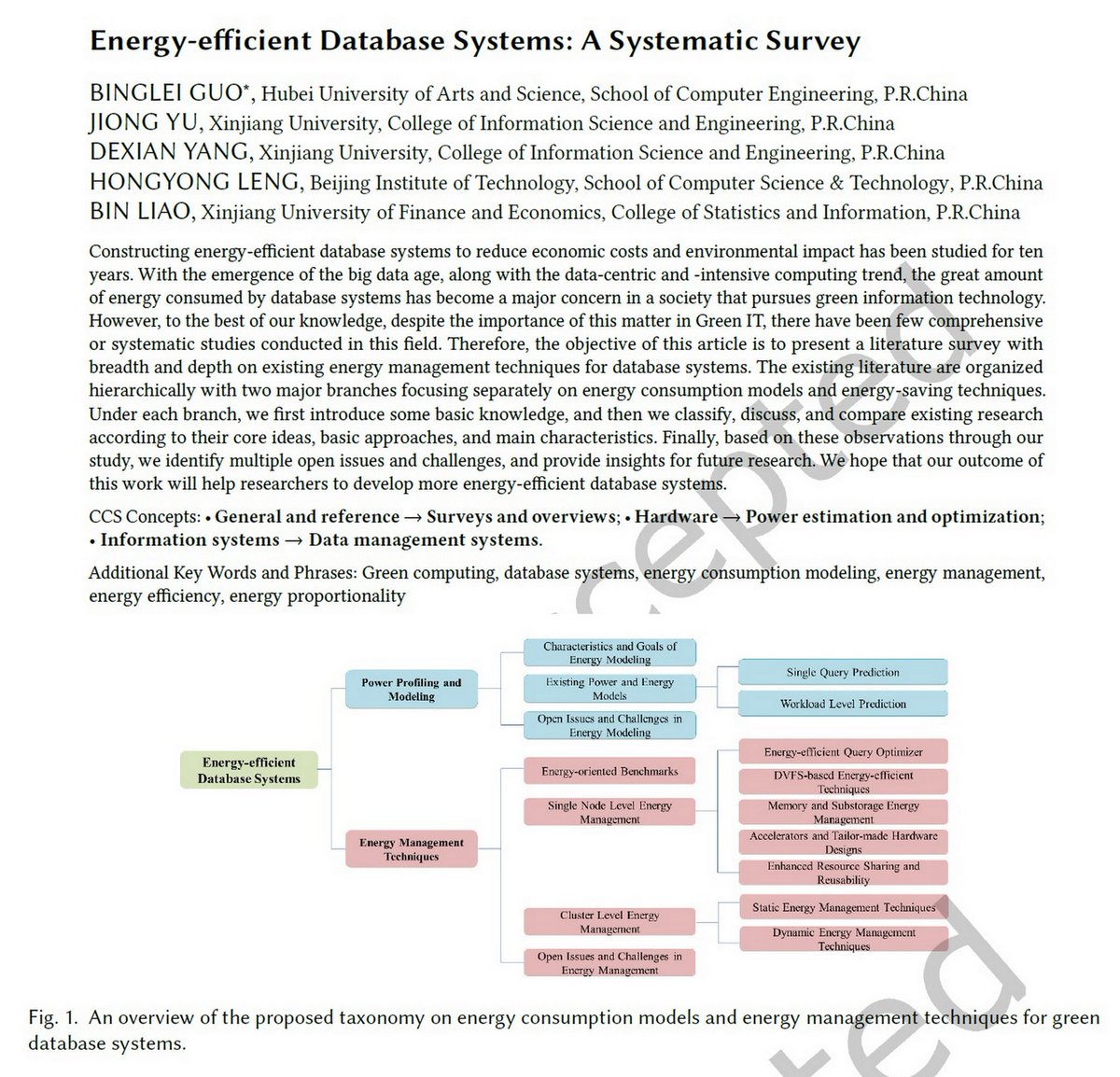 OGAWA, Tadashi on Twitter: ".@kumagi これからは、地球に優しいデータベースですね "Energy-efficient Database Systems: A ...