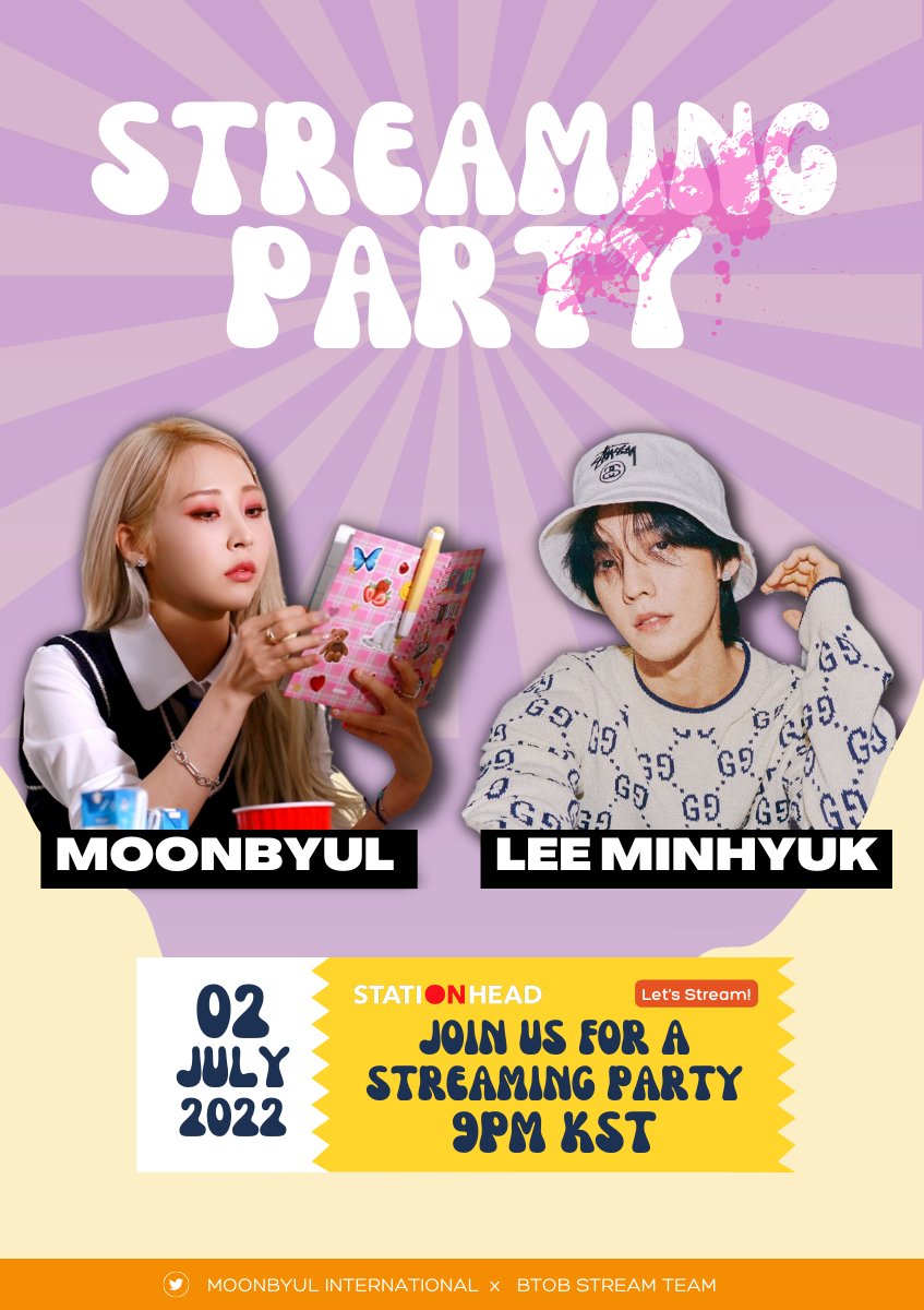 MOONBYUL INTERNATIONAL on Twitter: "[🎧] STREAMING PARTY Join us later today on Stationhead for a ...