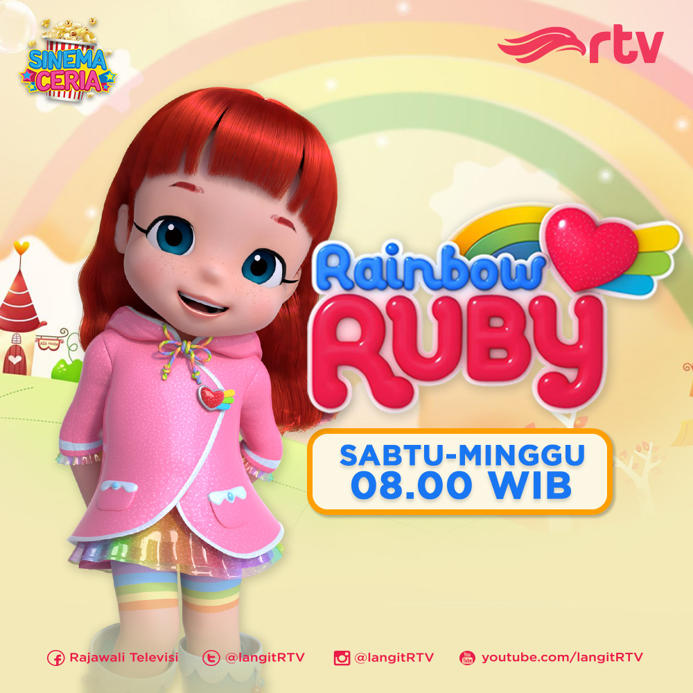 RTV on Twitter: "Siap-siap yuk kita berpetualang bareng Ruby dan Choco di desa pelangi. Pasti ...