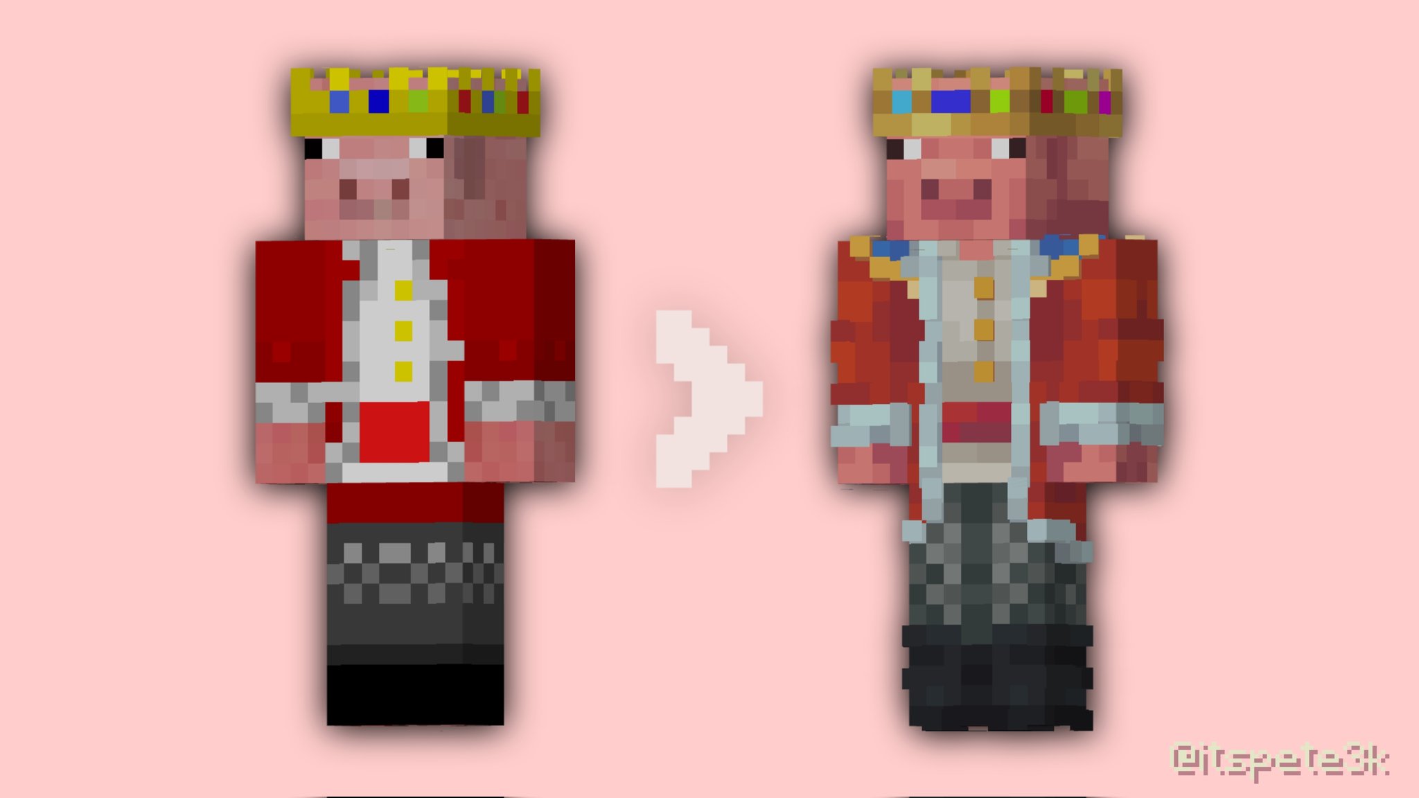 Technoblade Skin I Have A Mini Technoblade And A Mini Version Of My