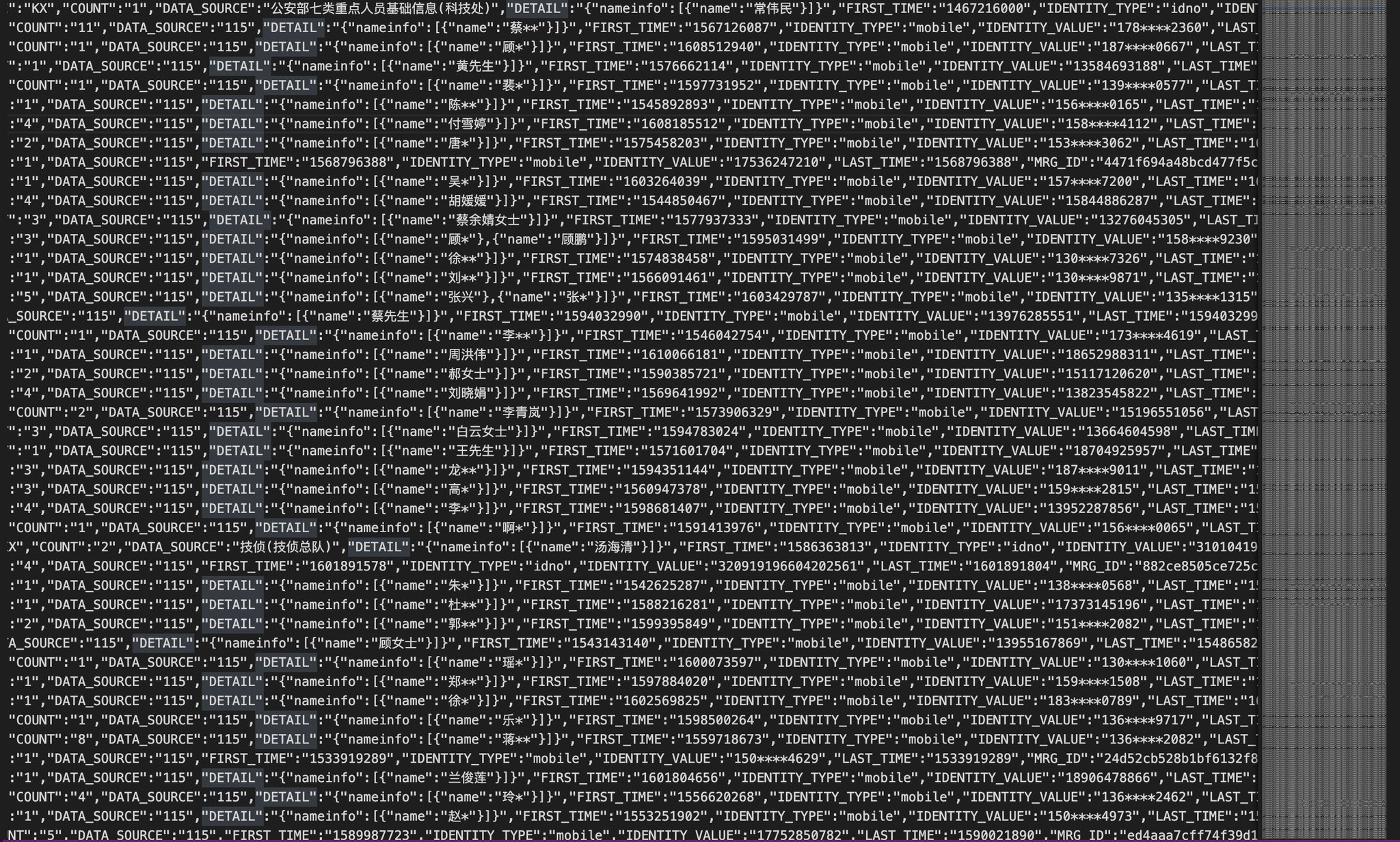 周锋锁 Fengsuo Zhou on Twitter: "RT @ButaiKirin: 这次泄露的数据看上去质量还很不错的样子，无论是黑产还是外媒还是CIA应该都很开心 https://t ...